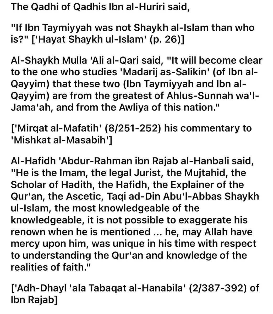 𝚆𝚑𝚘 𝚠𝚊𝚜 𝚂𝚑𝚊𝚢𝚔𝚑 𝙰𝚕-𝙸𝚖𝚊𝚖 𝙸𝚋𝚗 𝚃𝚊𝚢𝚖𝚒𝚢𝚢𝚊𝚑 رحمه الله? 🧵 - Thread from Ābu ...