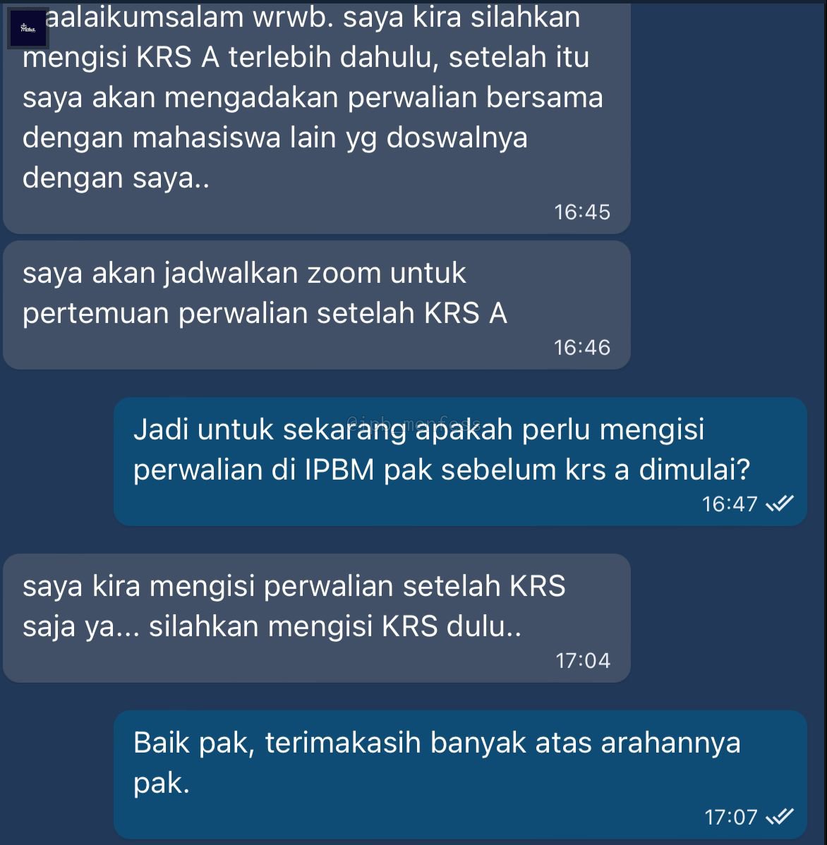 Draft IPB on Twitter: "punten kalo kyk gini berarti ga usah isi perwalian di IPBM atau gmn yaa ...