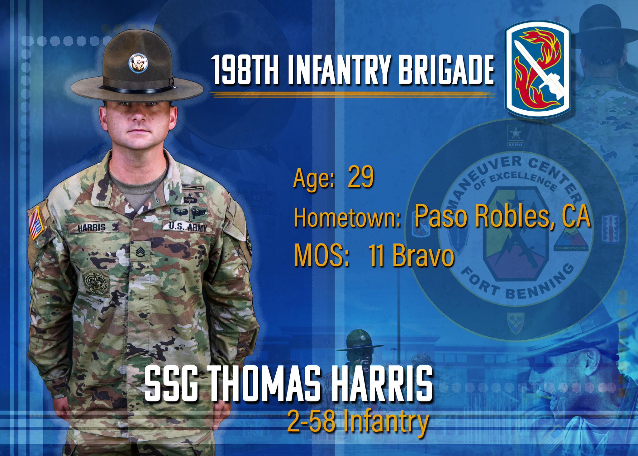U.S. Army CIMT on Twitter: "Introducing @FortBenning #DSOY22 SSG Thomas Harris from the ...