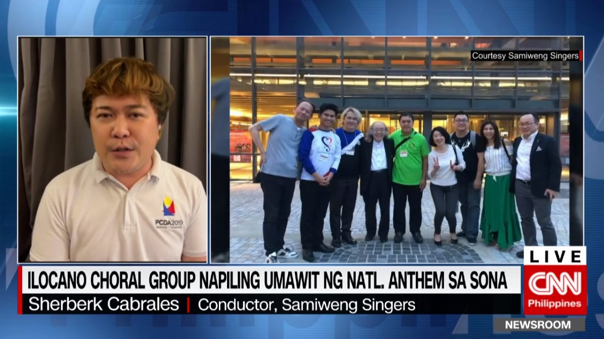 CNN Philippines on Twitter: "@Mai_Rodrigz Sherberk Cabrales, conductor of Samiweng Singers, on ...