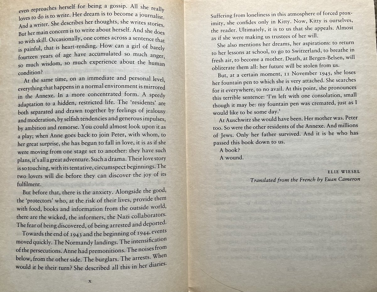 Barbara Rich on Twitter: "This is Eli’s Wiesel’s 1997 introduction to ...