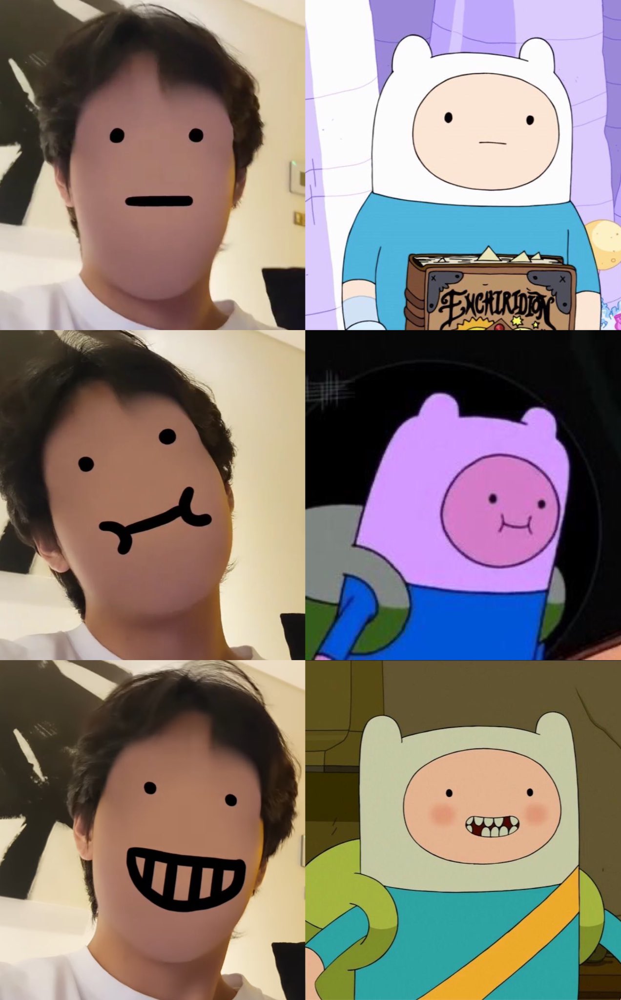 Finn The Human Facial Expressions