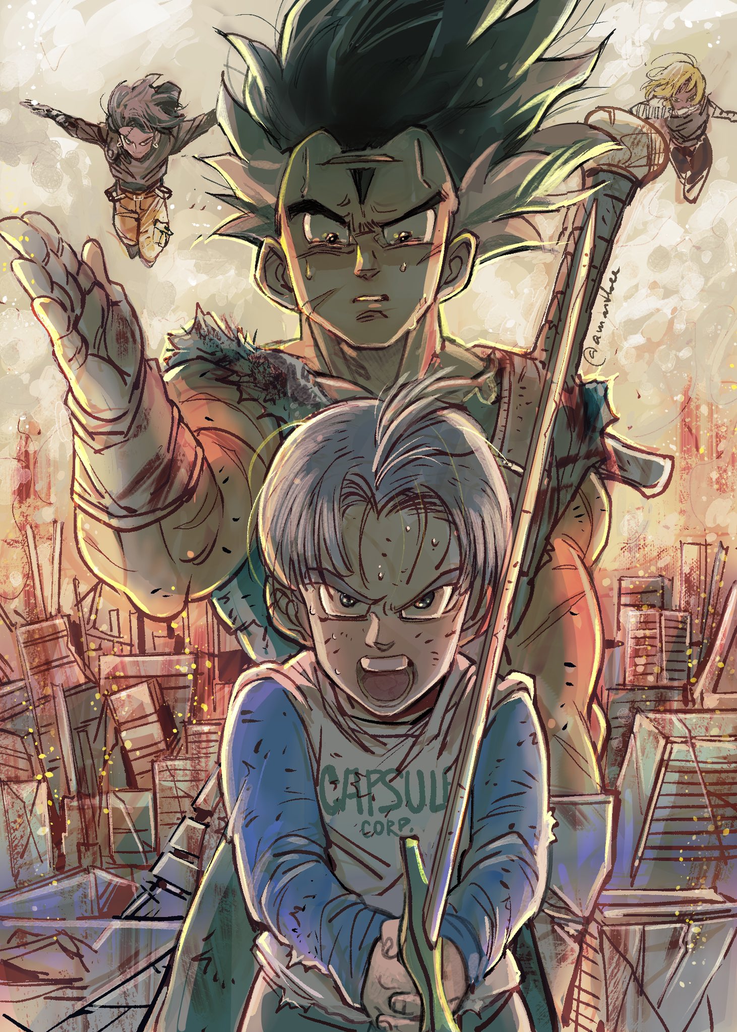 Vegeta Vs Future Trunks