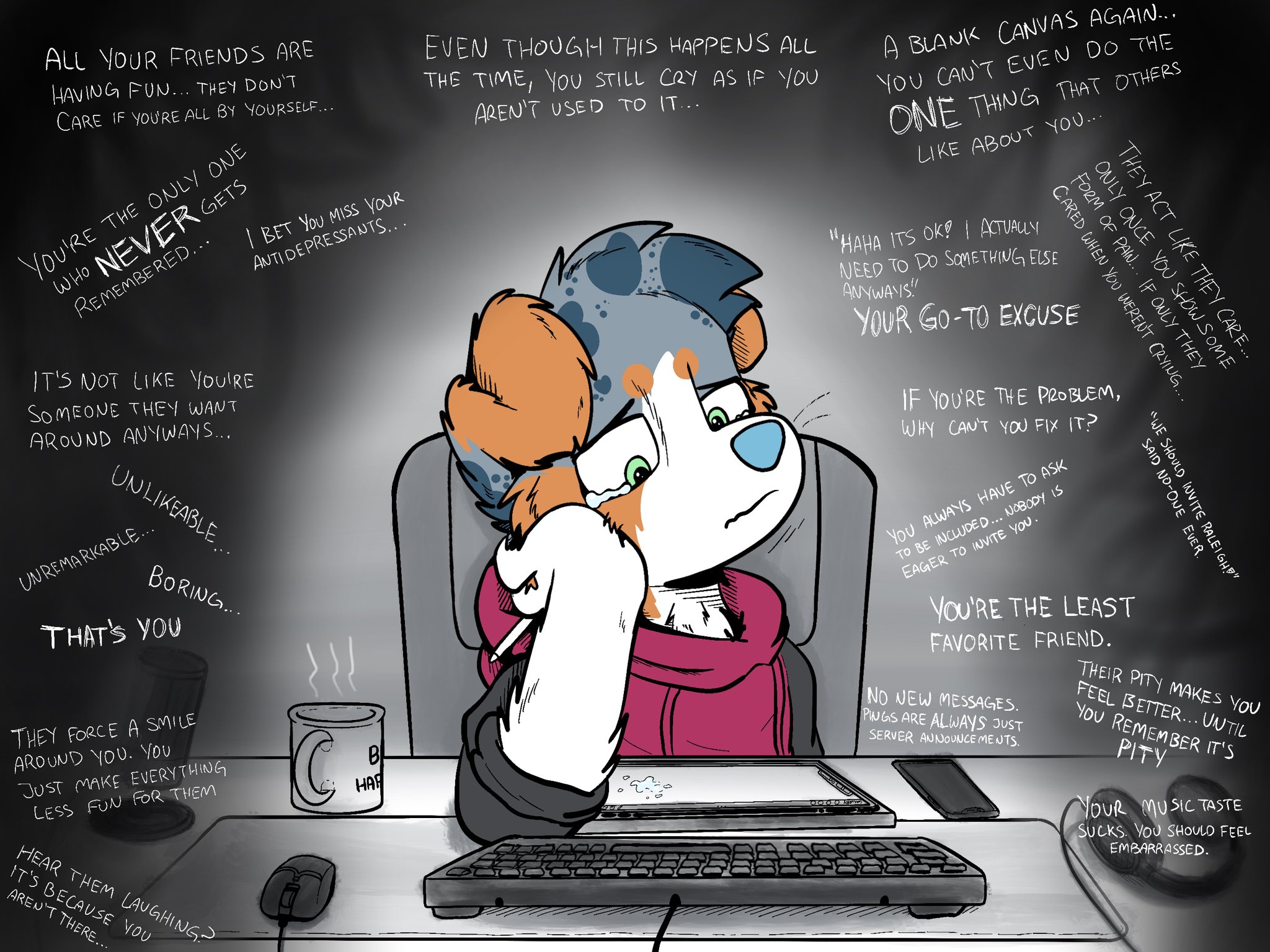 Feels Meme Crying Computer