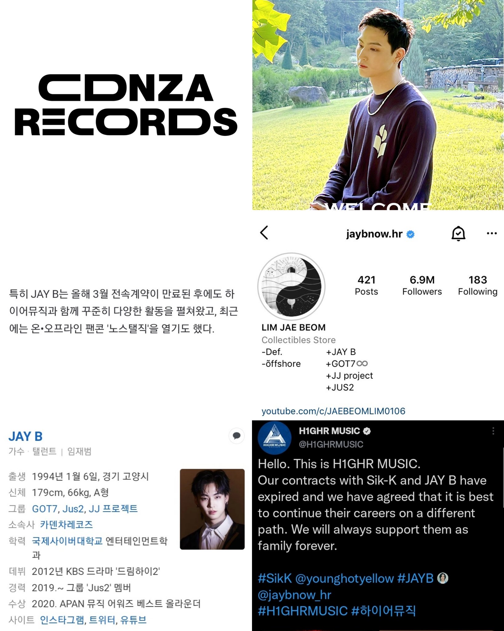 JAY B | Jaebeom¨ on Twitter: "220725 recap - #JAYB is now under a new label CDNZA Records ...