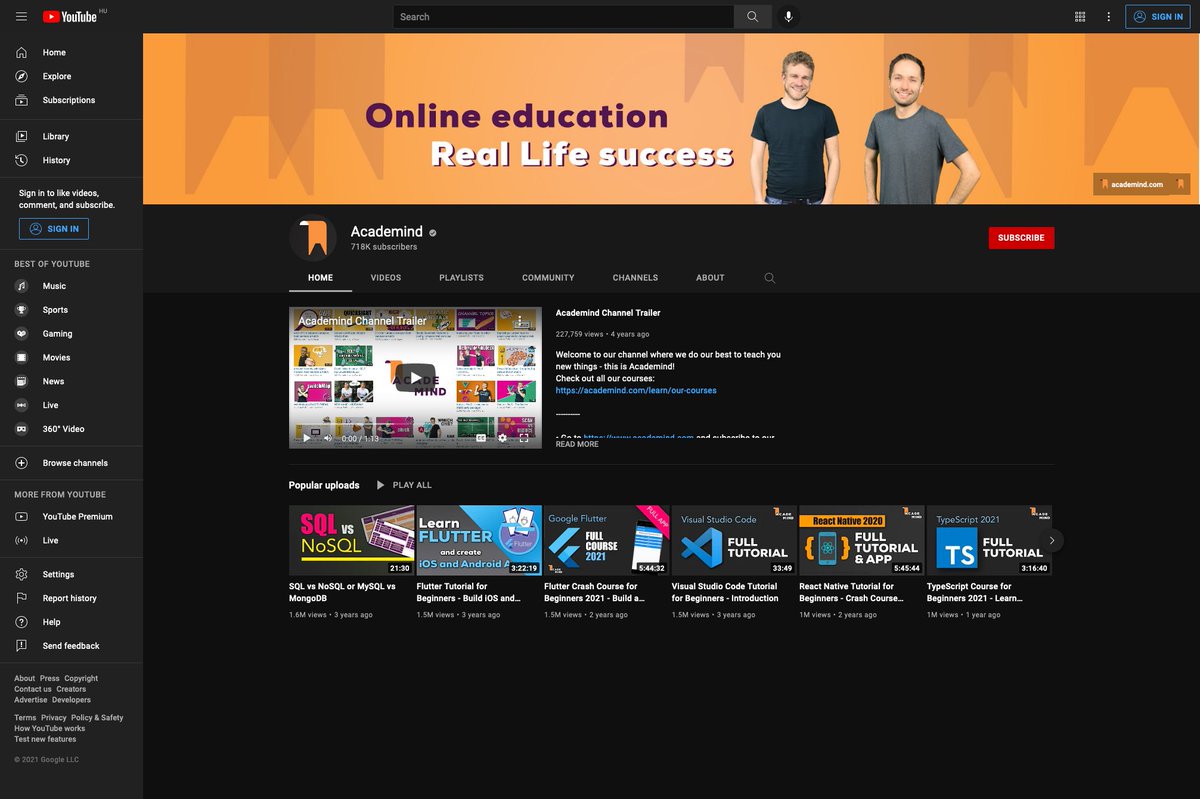 9 YouTube Channels Packed with React Tutorials Thread 🧵👇 - Thread from ...