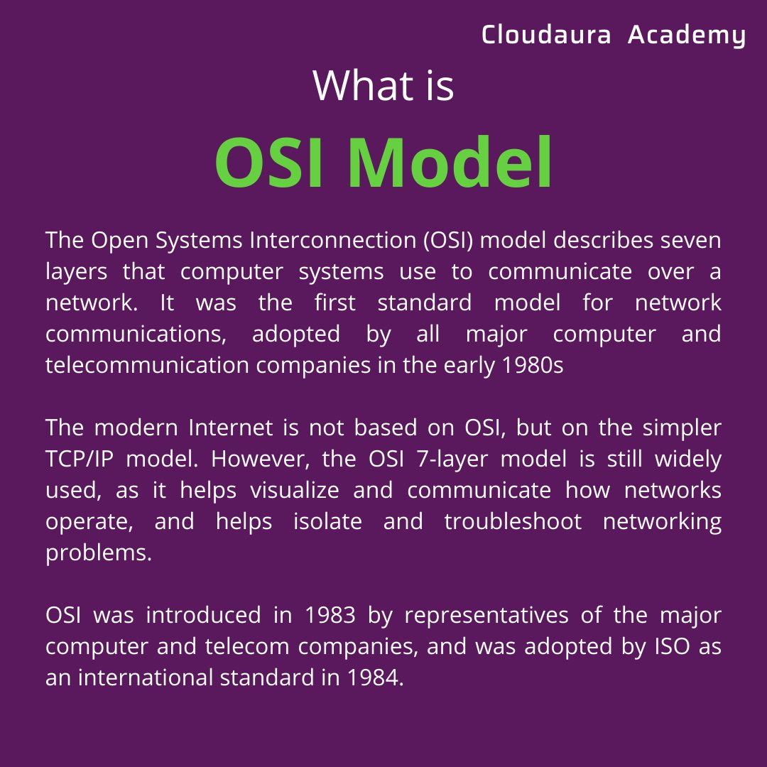 Skillplus Academy On Twitter What Is Osi Model Webdesign Sql Python Java Javascript