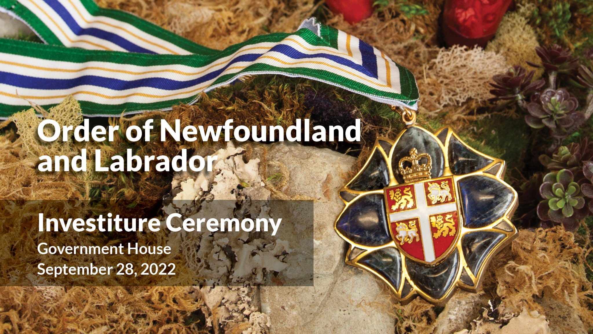 Government of NL on Twitter: "An investiture ceremony on September 28, 2022 at Government House ...