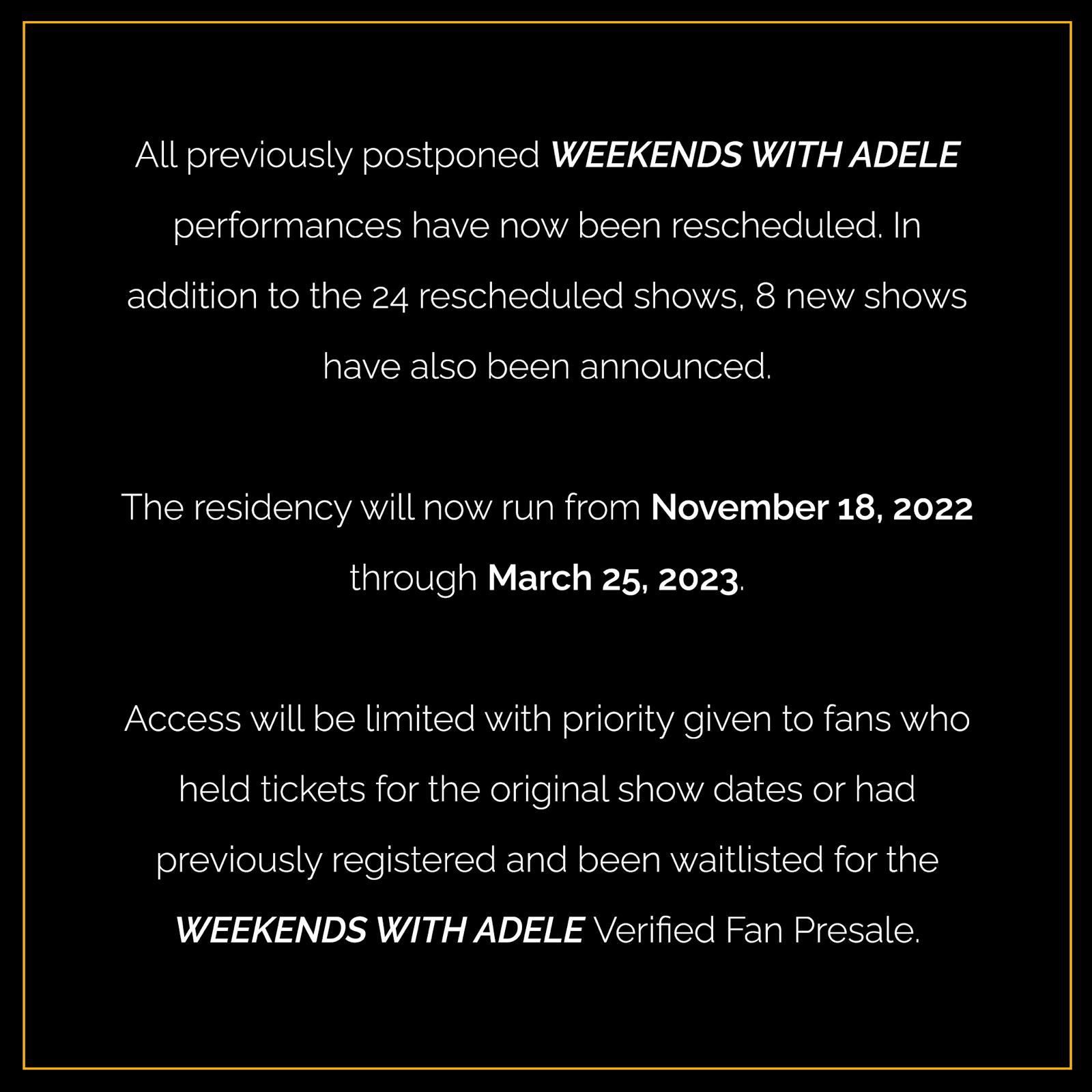 Adele Access on Twitter: "See you in Vegas at Weekends with Adele To learn more visit: https://t ...