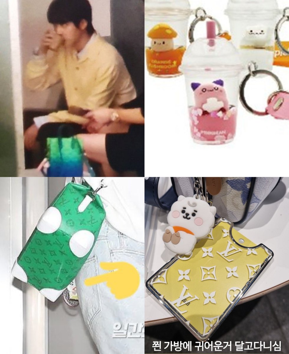 Kimseokjin On Twitter Rt Jiniya Love 뤼비통 가방에 핑크빈이랑 알제이 키링 걸고다니는 남자