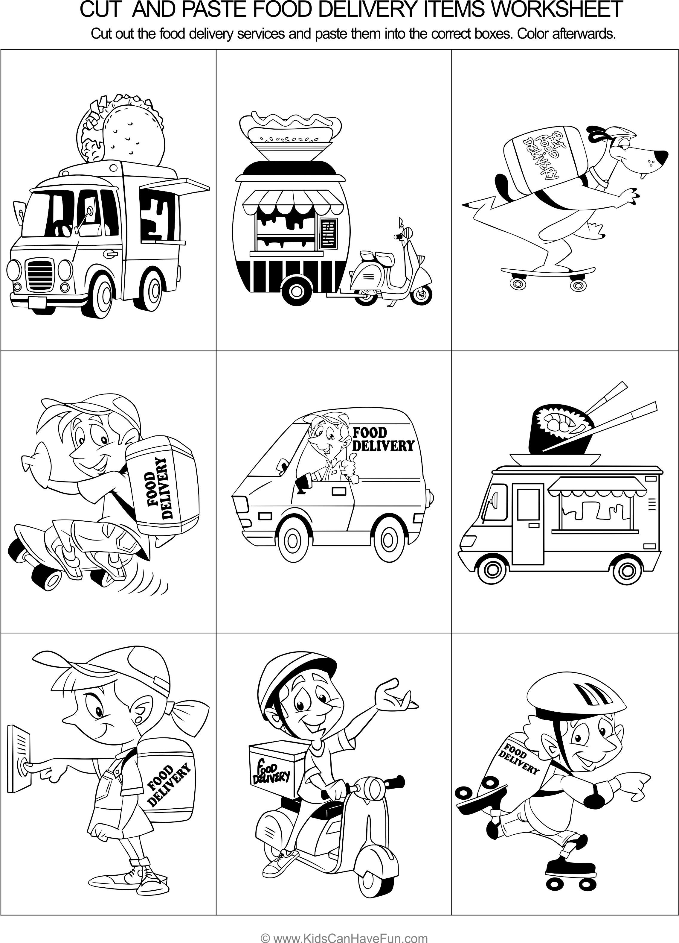 KidsCanHaveFun on Twitter: "New Cut and Paste Food Delivery Services ...