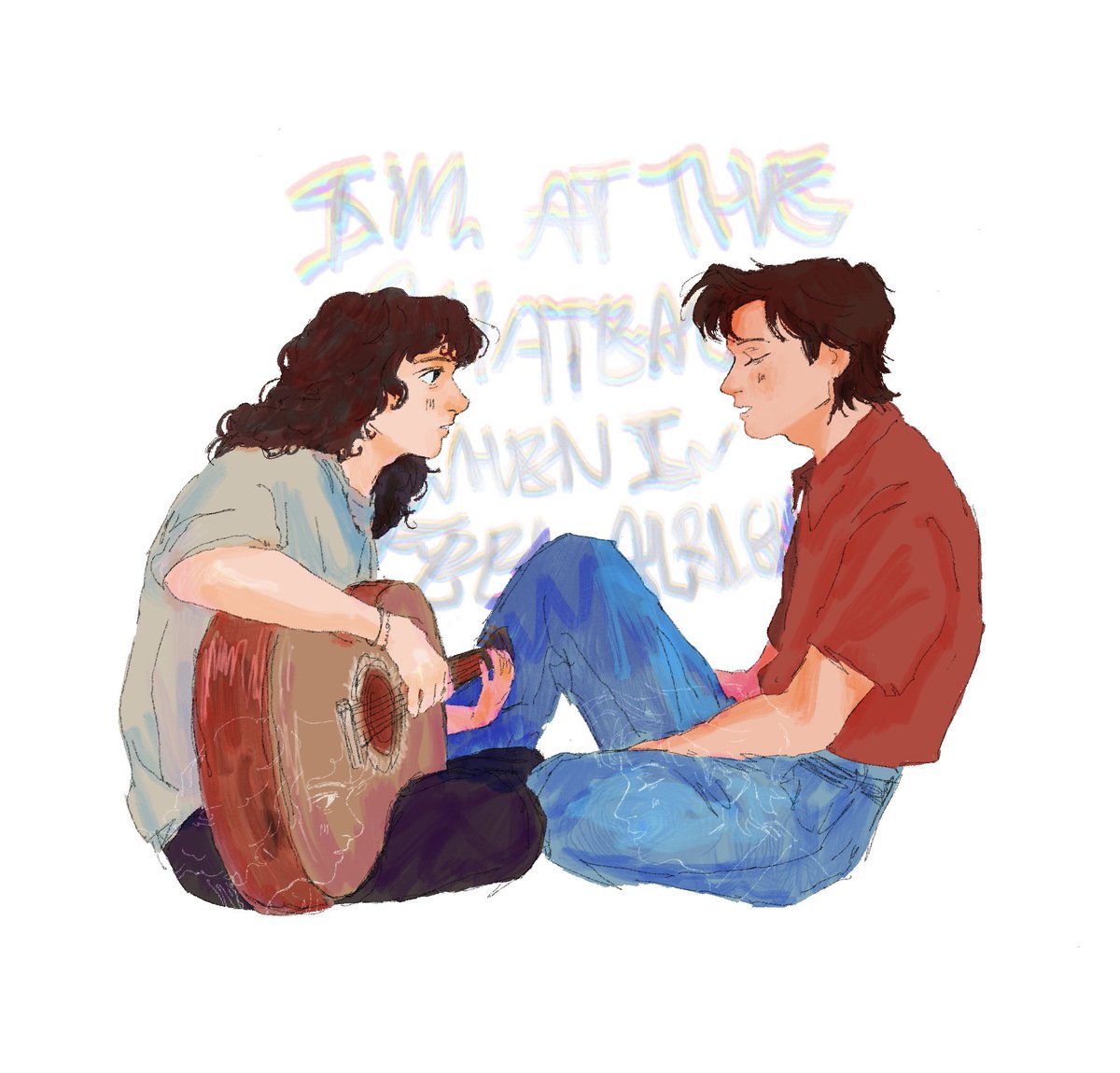 「Jamming session #StrangerThings4 #steddi」|chaika🐟のイラスト