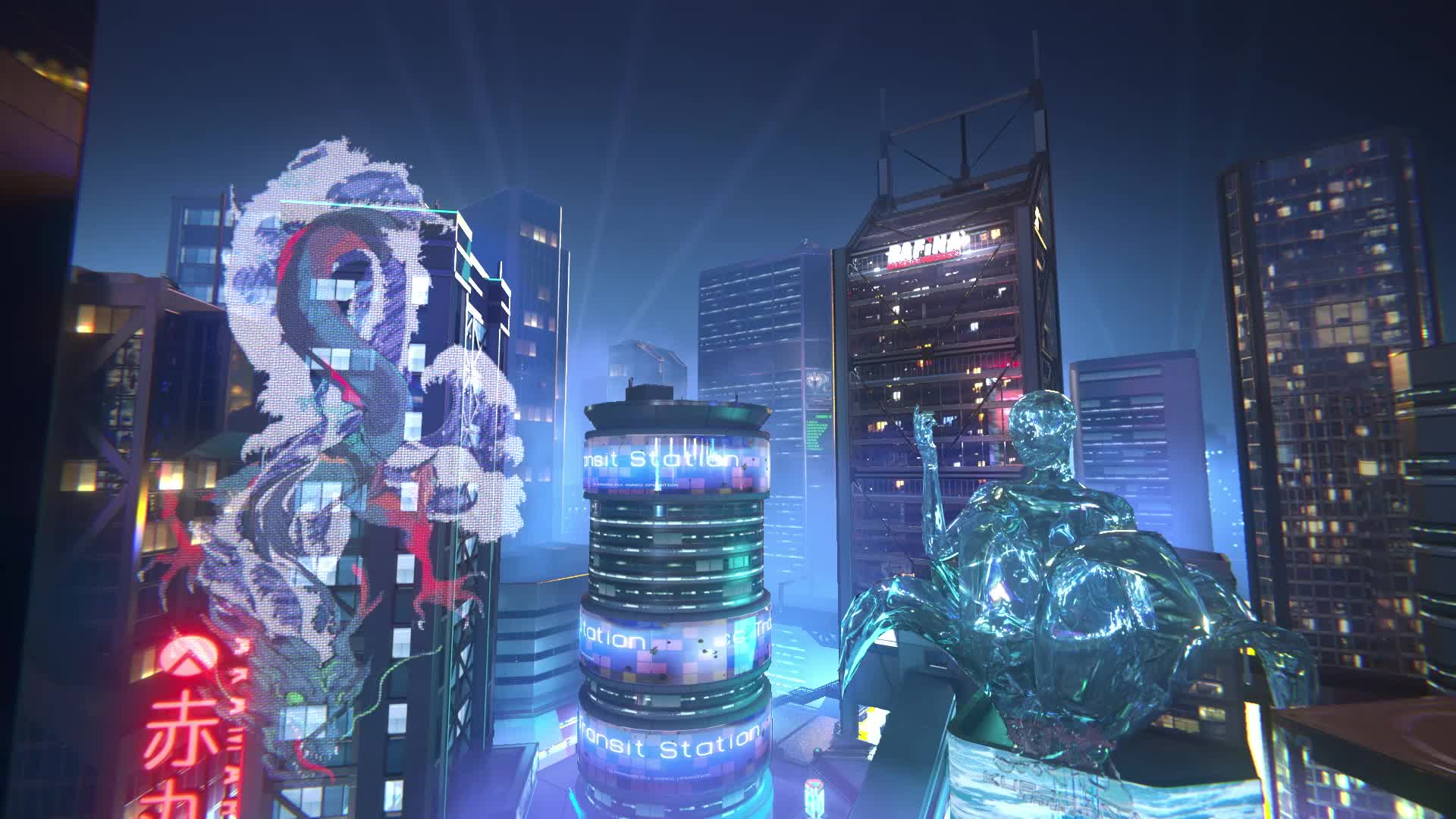 Ghost In The Shell City Wallpaper