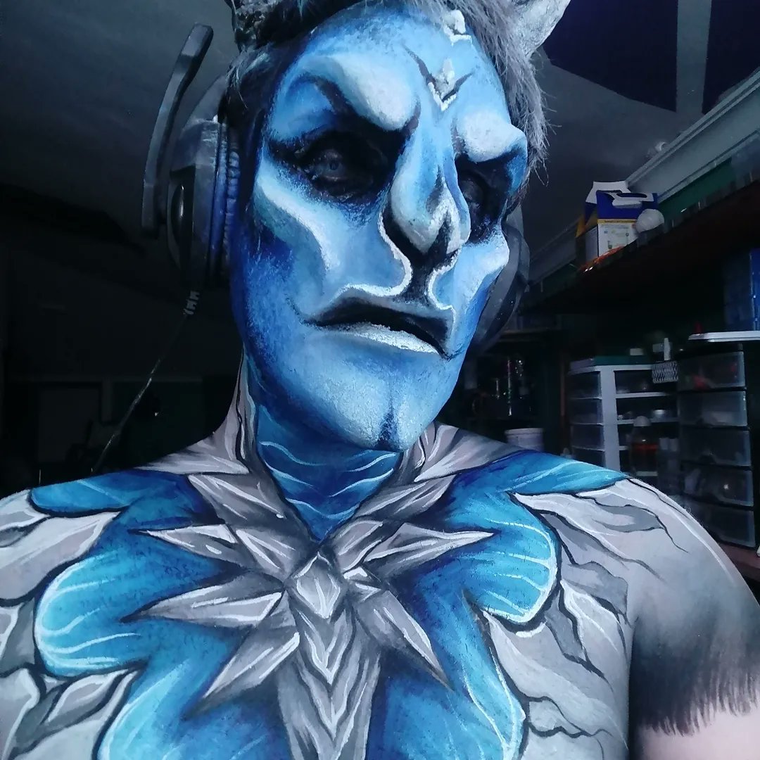 Ice Demon Makeup