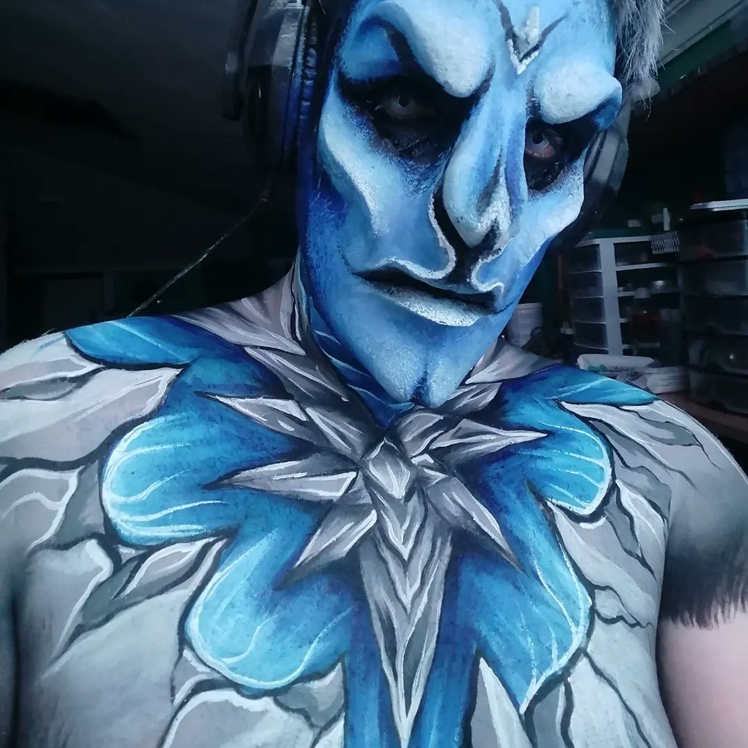 Ice Demon Makeup