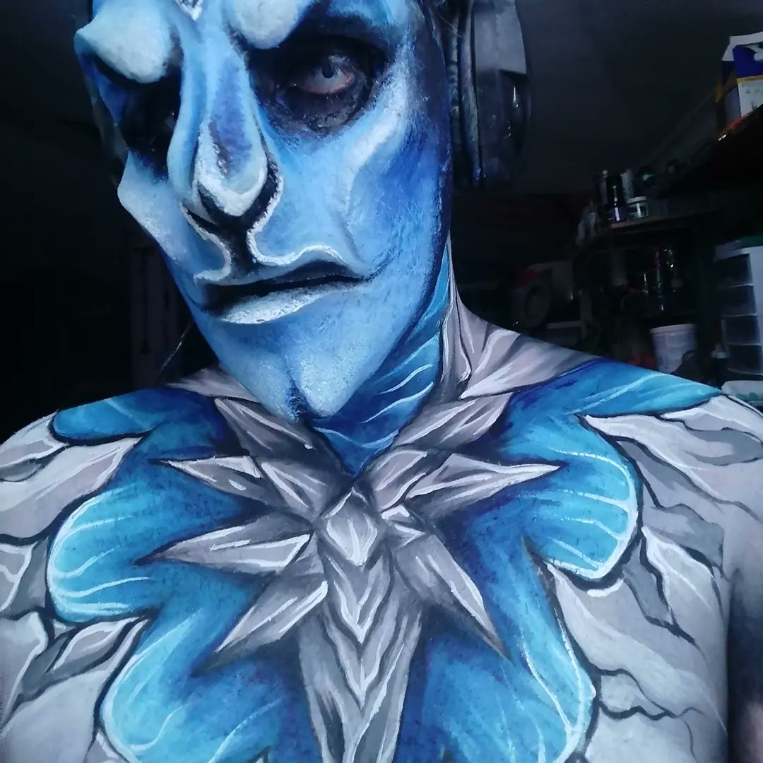 Ice Demon Makeup