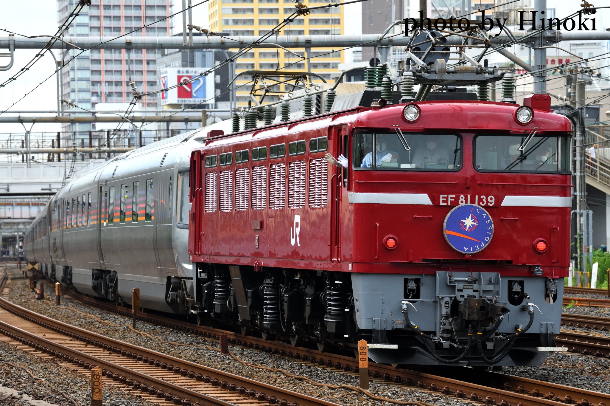 Hinoki on Twitter: "7/26 寝台特急カシオペア体験乗車 EF81-139+E26系 上野駅開業139周年イベントとして上野～尾久車両センター間を2往復しました。前回の夜行 ...