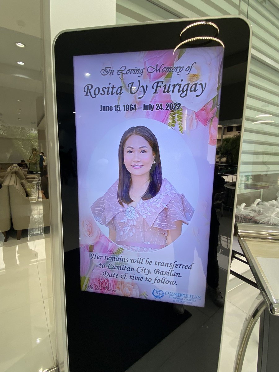The remains of slain ex-Lamitan mayor Rose Furigay lie in a chapel in ...