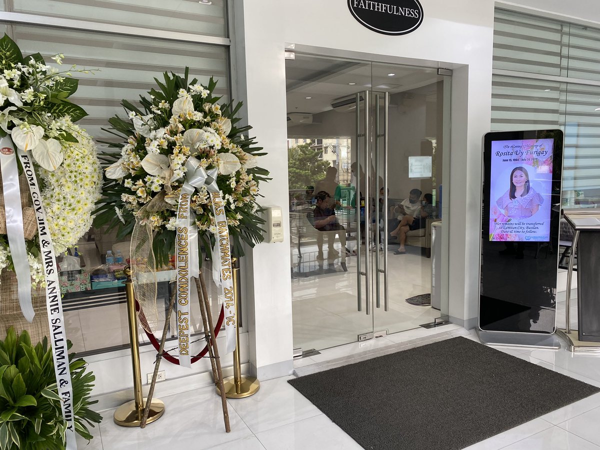 The remains of slain ex-Lamitan mayor Rose Furigay lie in a chapel in ...