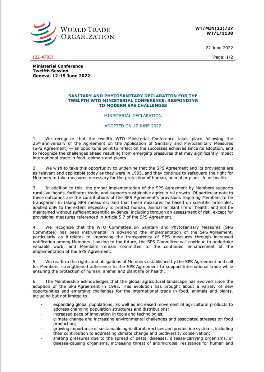 #ICYMI: Members began to tackle the work plan of the #WTOsps ...