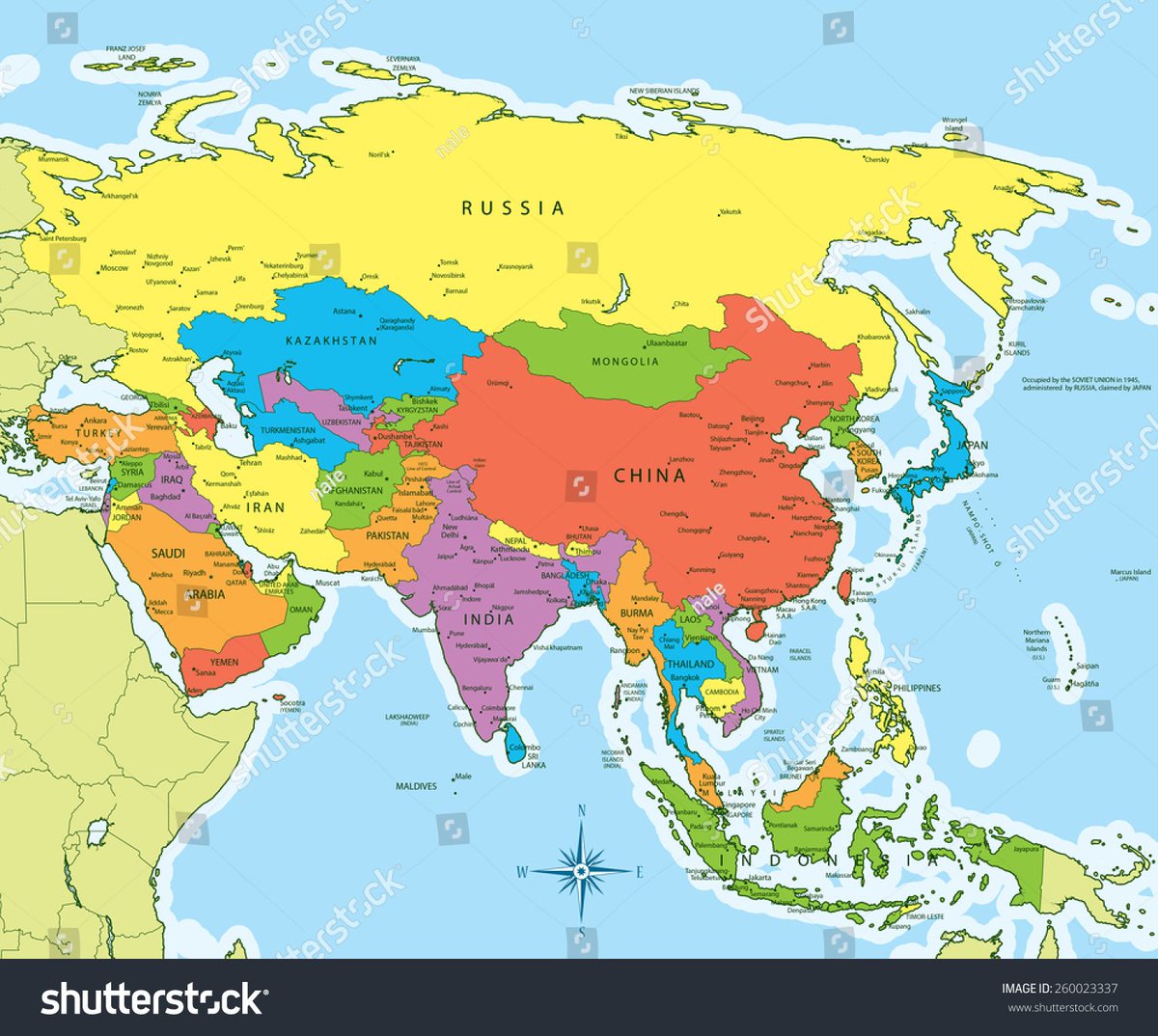 World Map With Countries Names And Capitals Hd