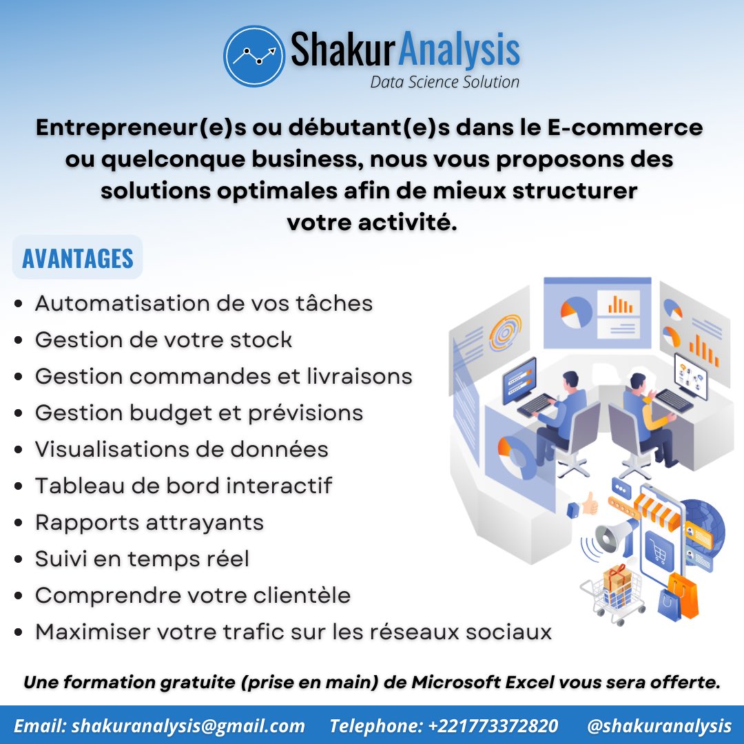 Shakur Analysis on Twitter: "Vous allez bien démarrer votre business, avoir un bon chiffre d ...