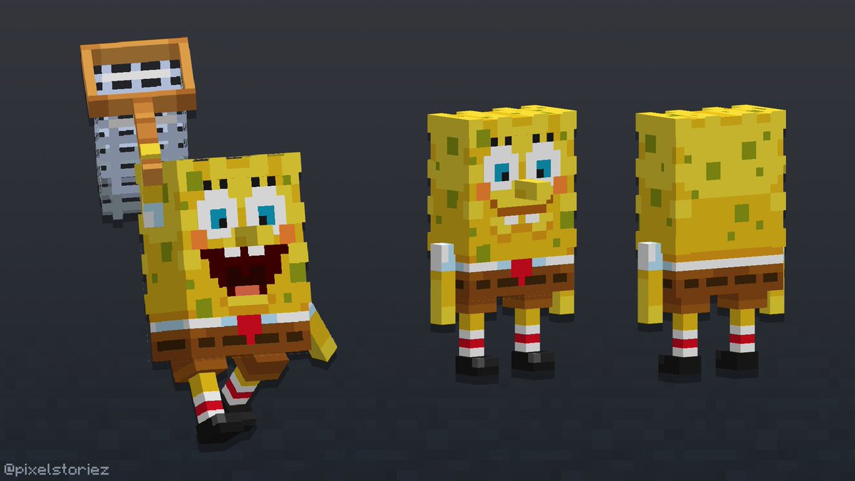 Spongebob In Minecraft Animation