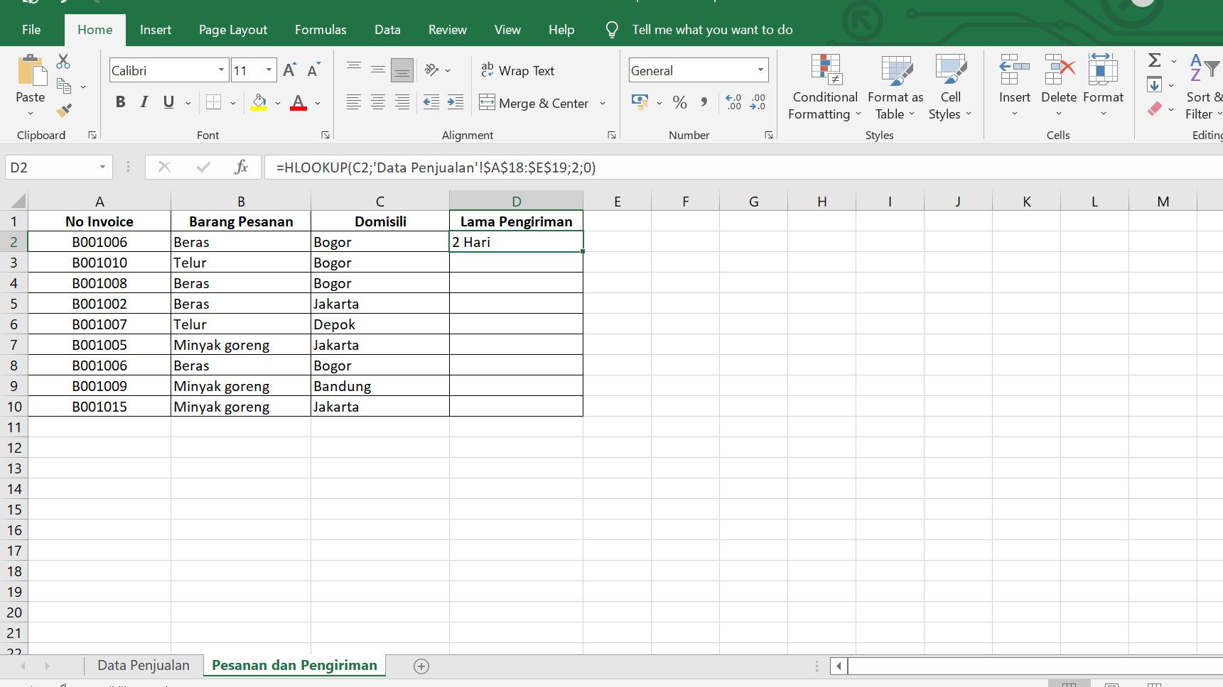 MySkill - Si Paling Belajar 💎 on Twitter: "Tutorial menggunakan rumus excel Hlookup dan Vlookup ...