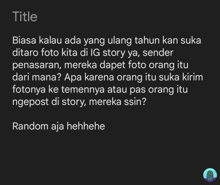 Tanyarl on Twitter: "💚 tiba2 muncul dipikiran sender, mohon jawabannya yaa https://t.co ...
