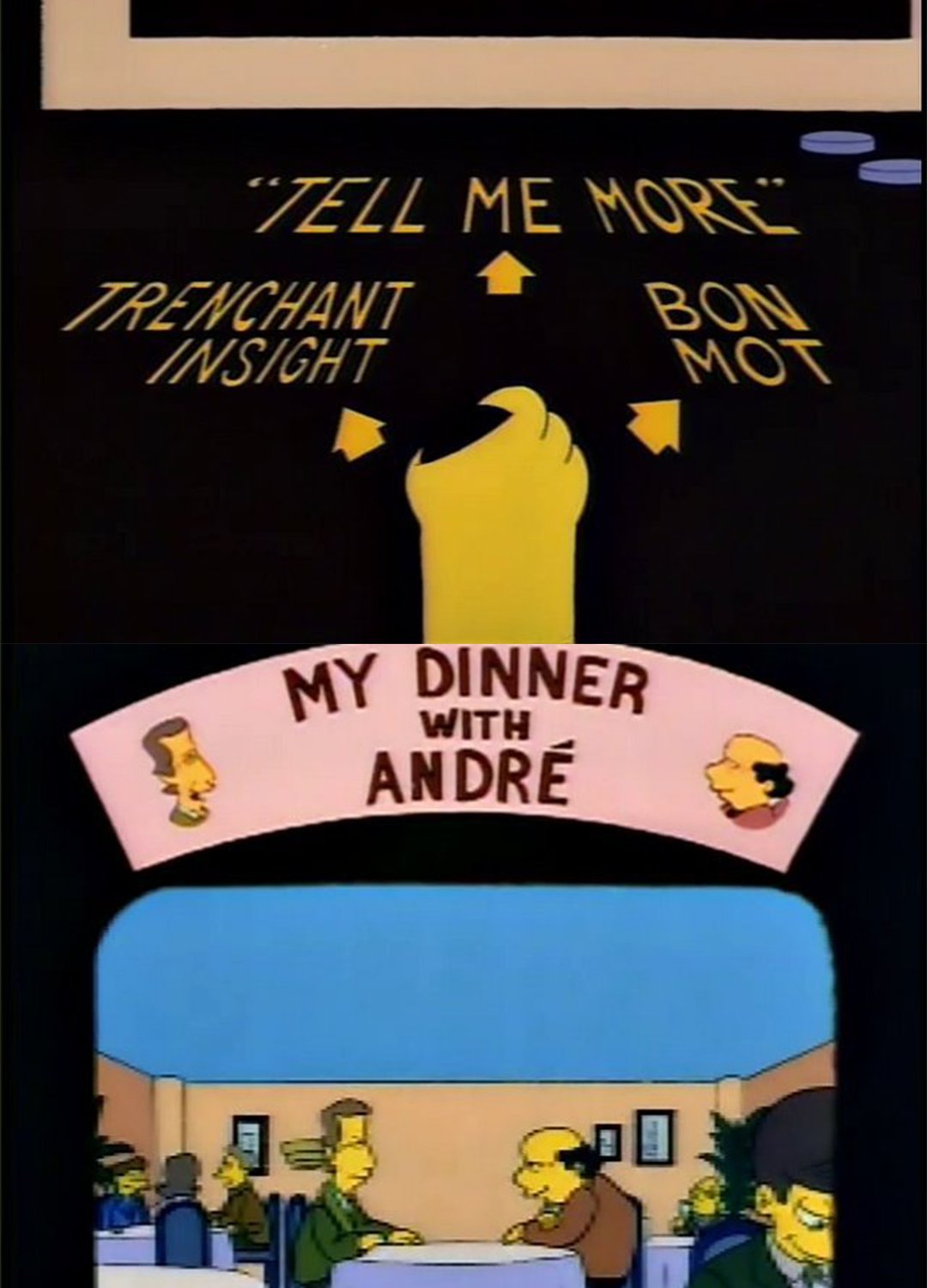My Dinner With Andre Simpsons