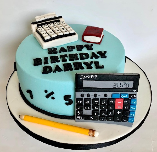 Calculator Birthday Cake