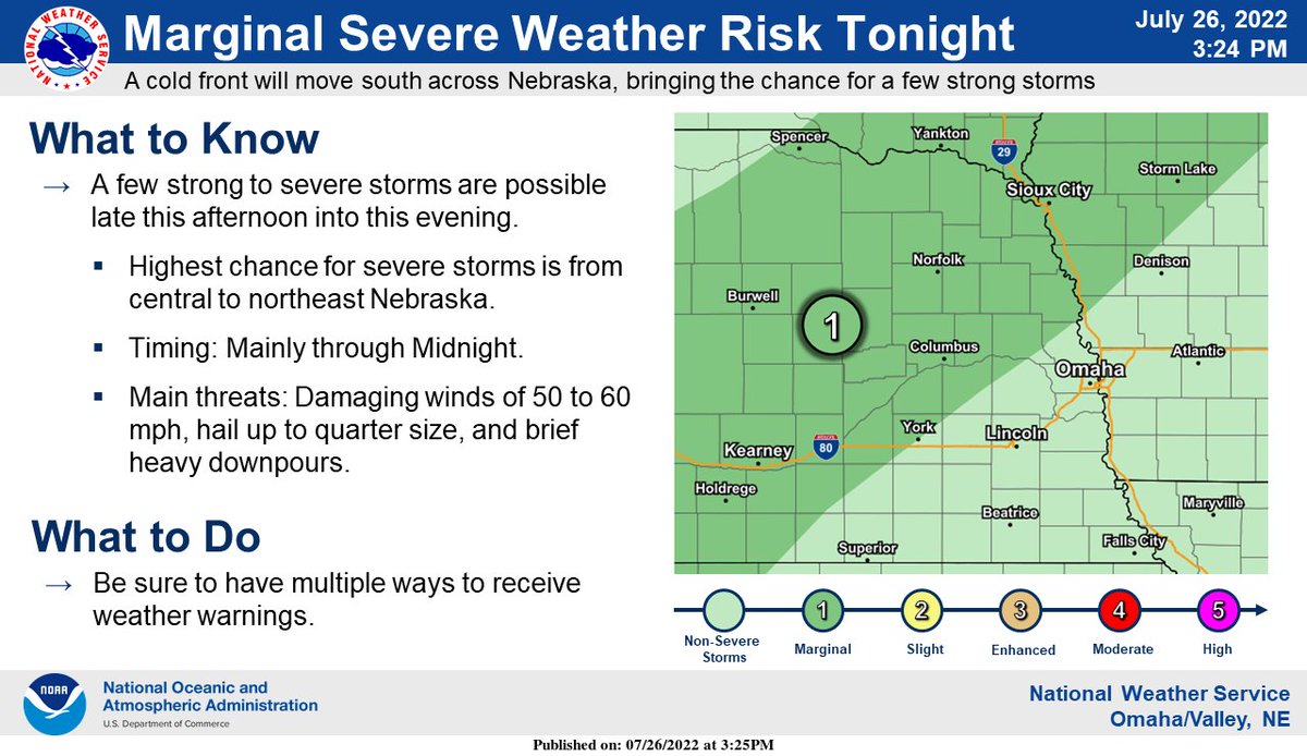 Nws Omaha On Twitter There Is A Marginal Risk For A Few Strong To