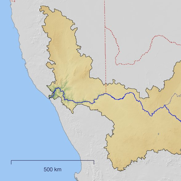 Africa Map Orange River