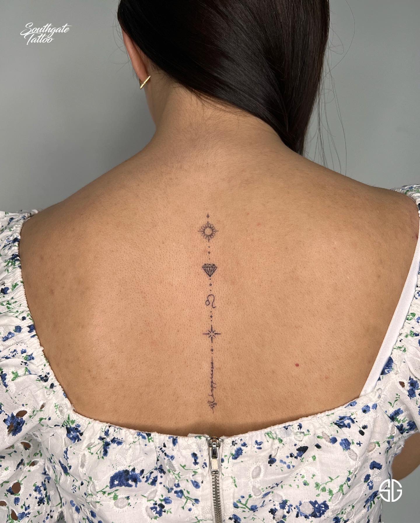 Spine Line Tattoos