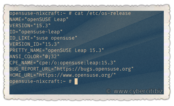 NixCraft On Twitter RT TheOnyxITGroup How To Find OpenSuse SUSE Linux Version Using CLI nixcraft-on-twitter-rt-theonyxitgroup-how-to-find-opensuse-suse-linux-version-using-cli