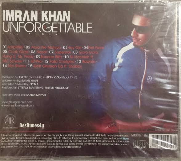Imran Khan Singer Unforgettable