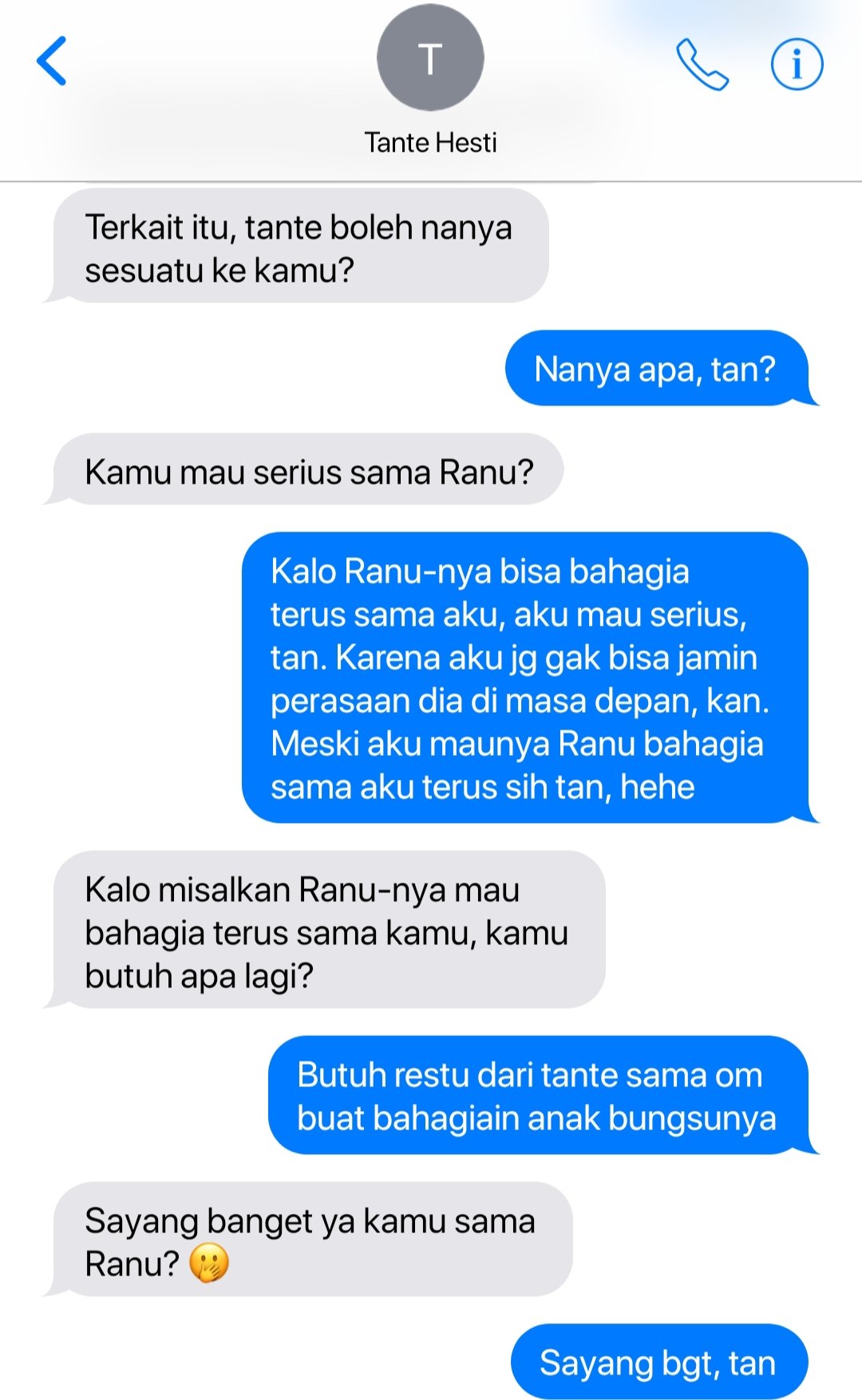 D. (New AU on pin 📌) on Twitter: "461. Lanjutan chat Biru dan Tante Hesti (Biru's side) https ...