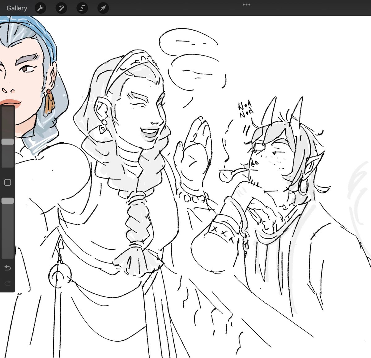 「I drew more of that weird green goat/imp creature that I cam」🍂🍄 hedge ...