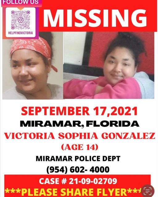 Sunny Isles Beach Pd On Twitter 🚨 Missing Victoria Sophia Gonzalez