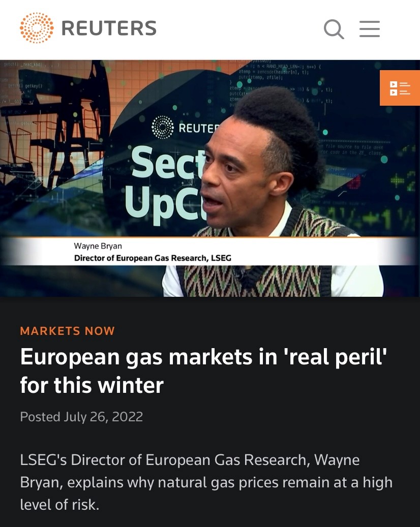 Refinitiv, an LSEG business on Twitter: "European gas markets are in ‘real peril’ this winter ...