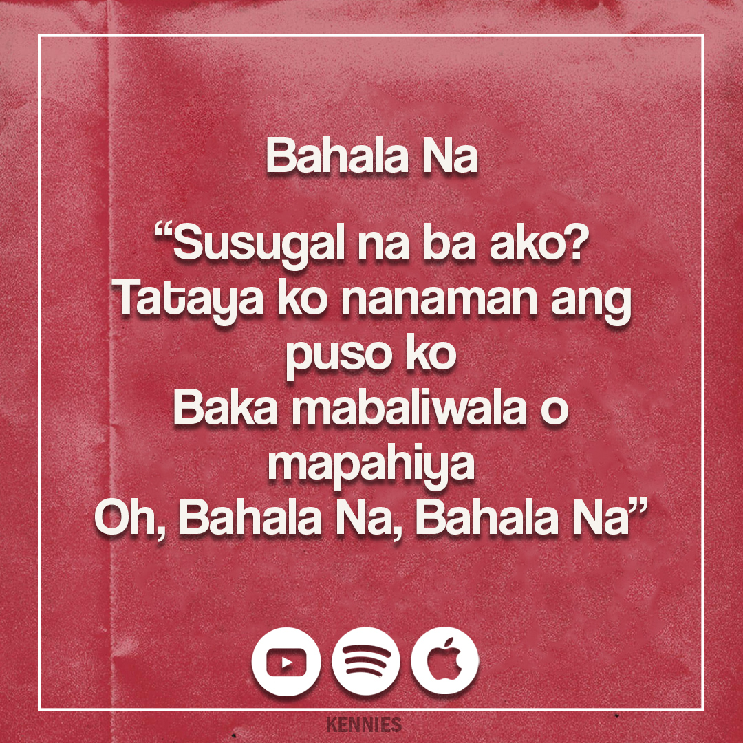Bahala Na Quotes First Day Of Exams Today. Lord, Kayo Na Po Bahala.