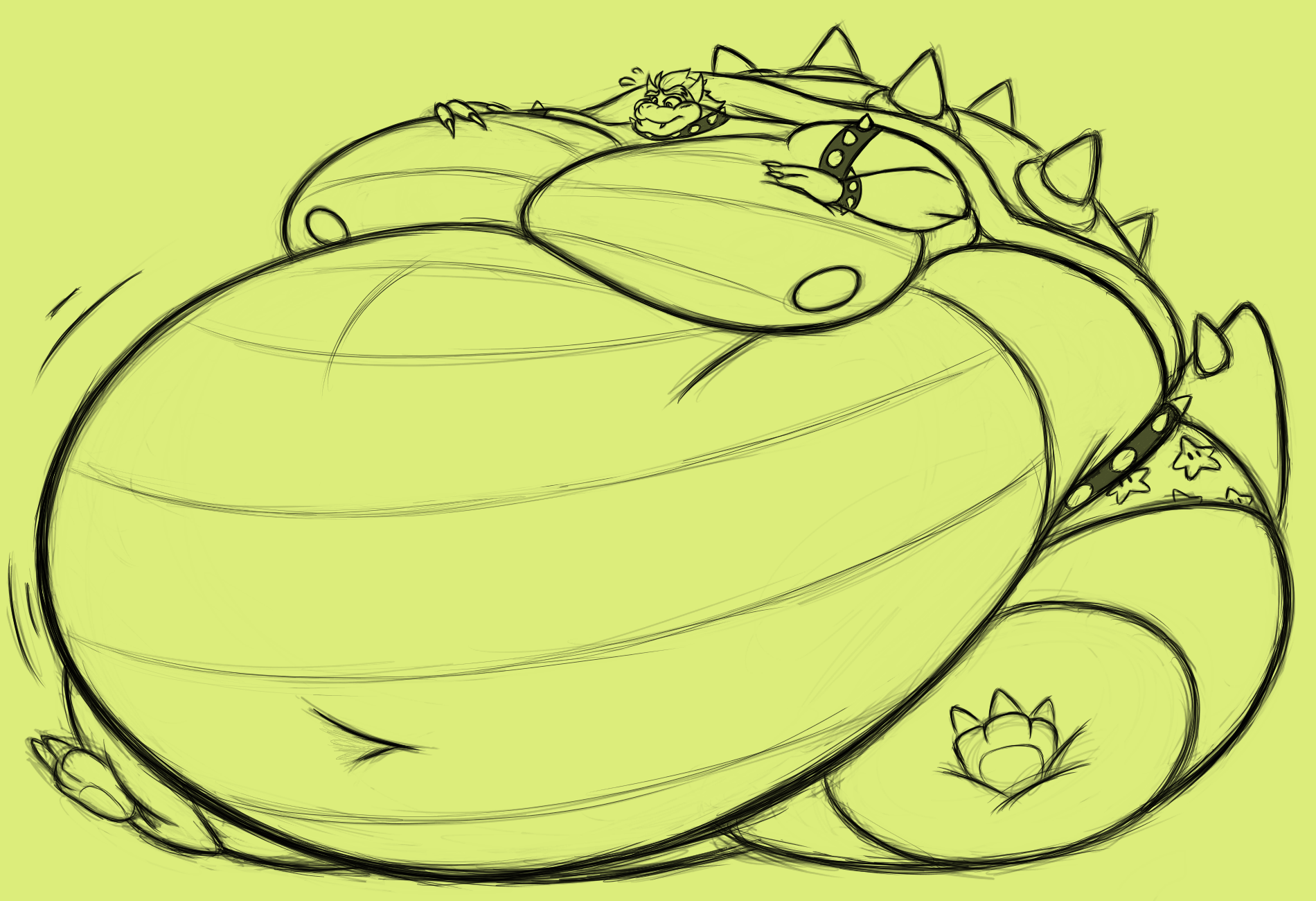 Fat Bowser Weight Gain Bursty Tommie — Weasyl