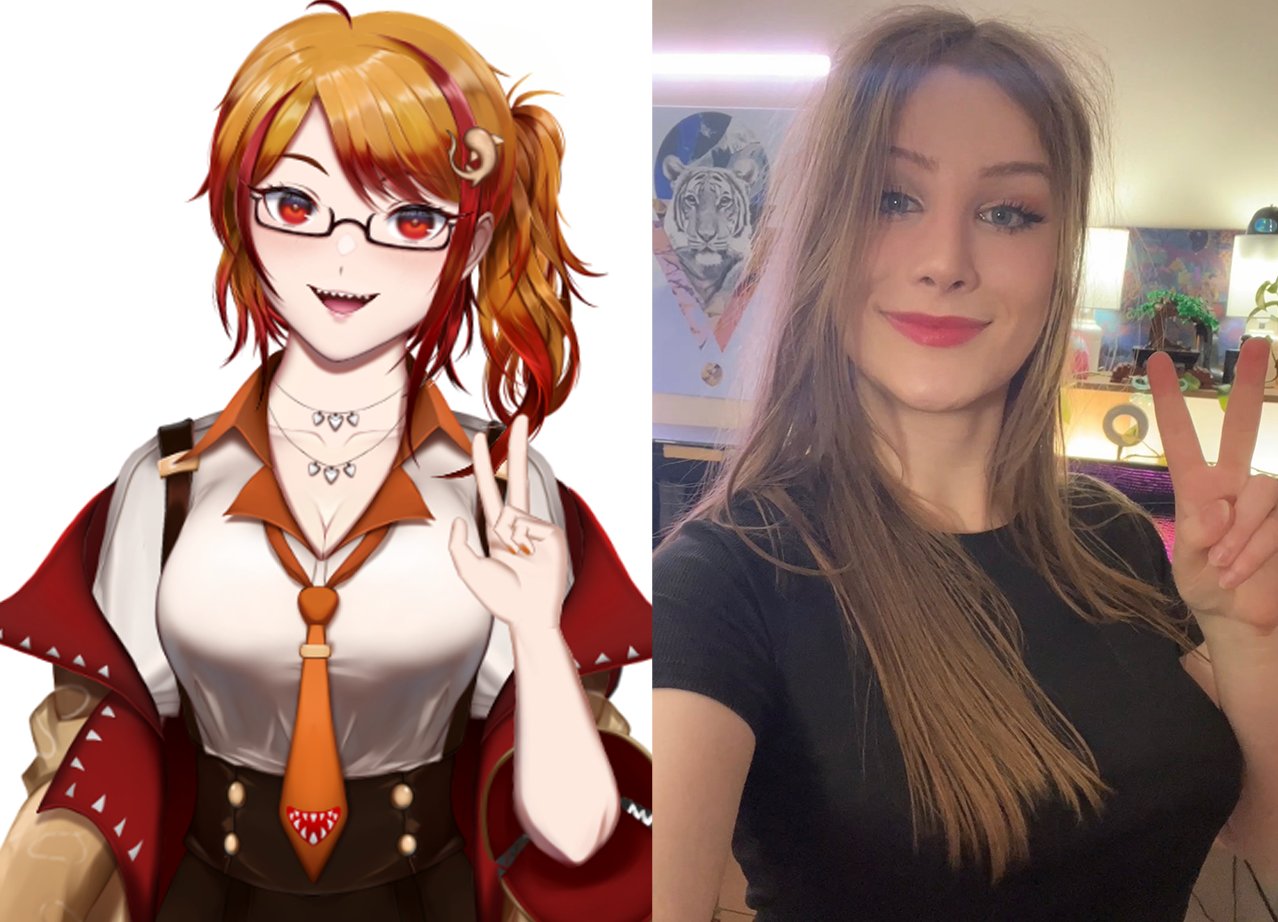 Mako Fukasame AUS Teacher Vtuber on Twitter: "oh hey it's a trend cosplay makeup is fun # ...