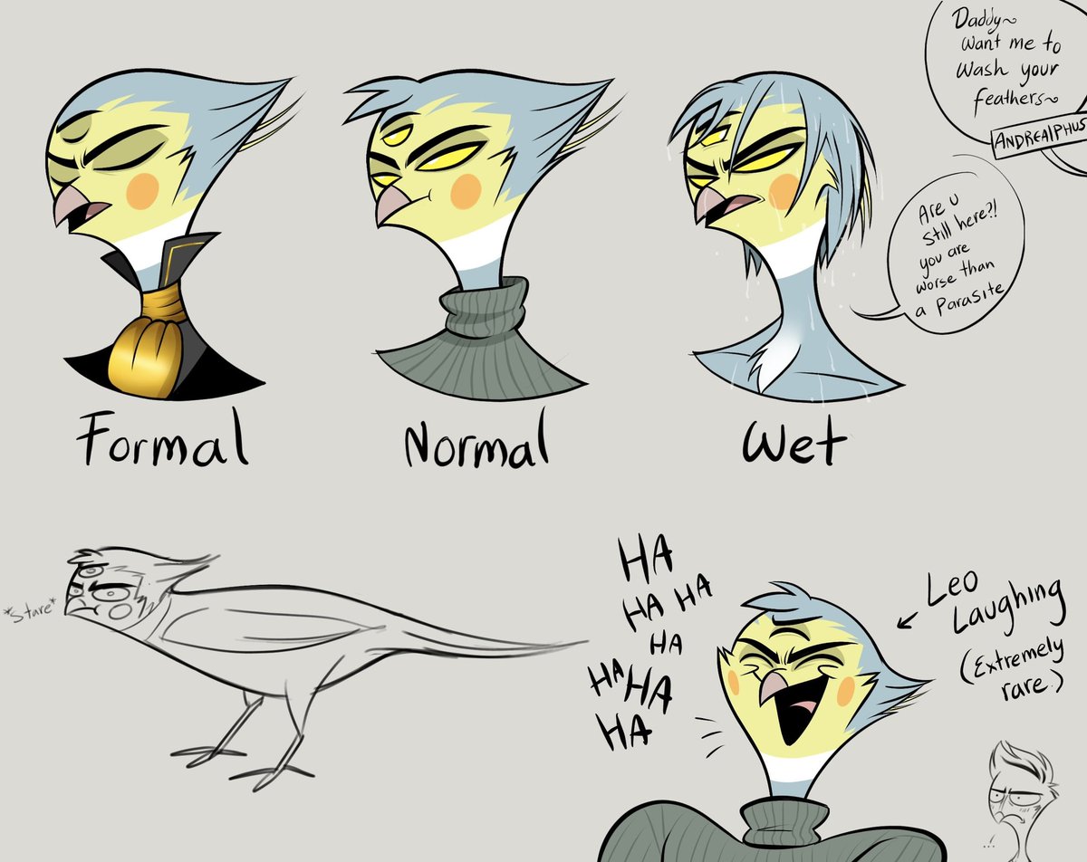 Cockatiel Feathers by Acker : r/HelluvaBoss