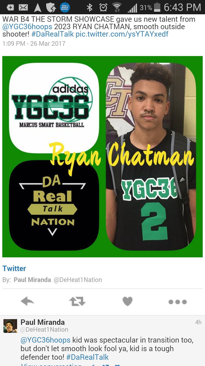 Ryan Chatman on Twitter: "Wayback Wednesday...23 PG @rjchatman_ 1st writeup way back in the day ...