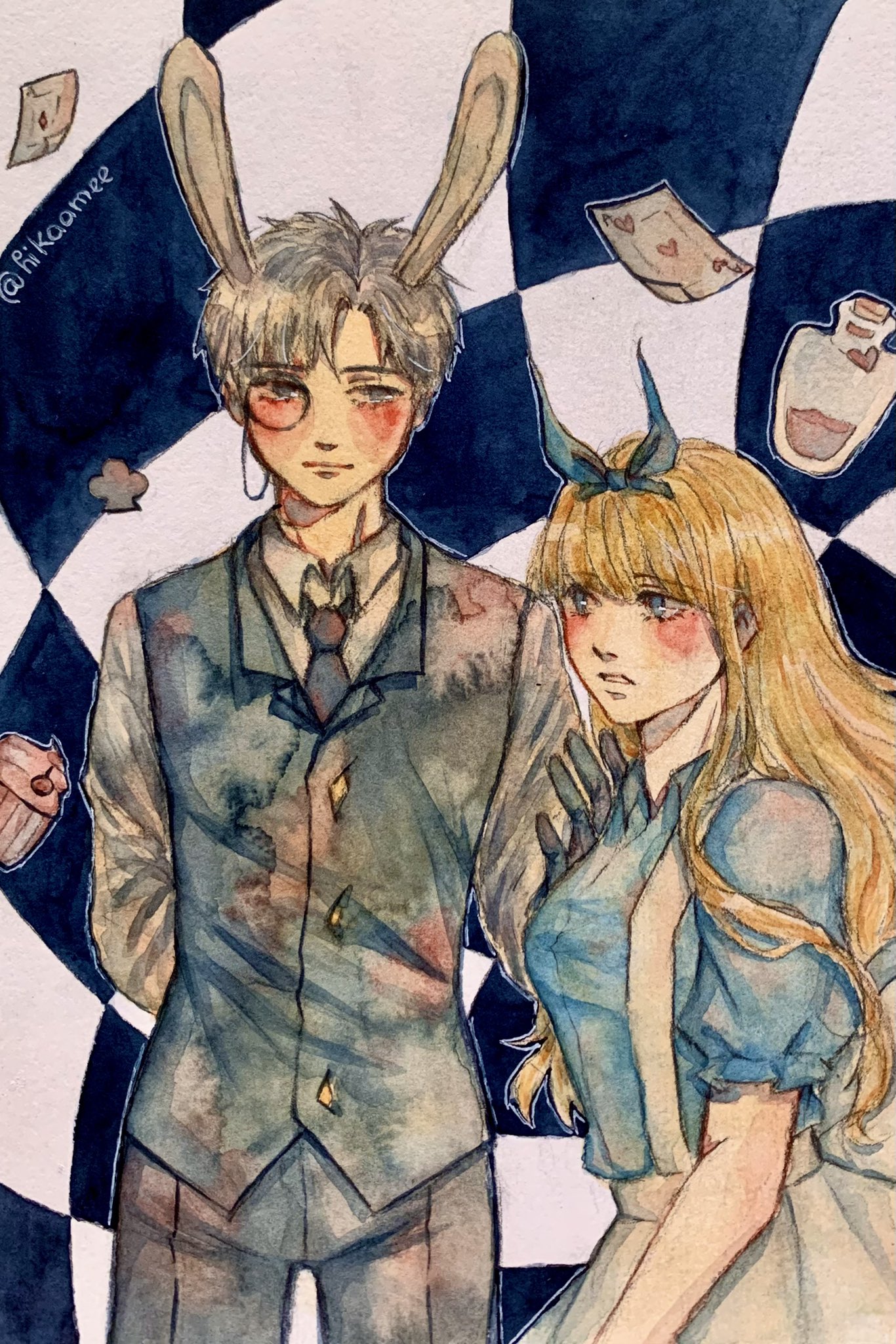 White Rabbit Alice In Wonderland Anime