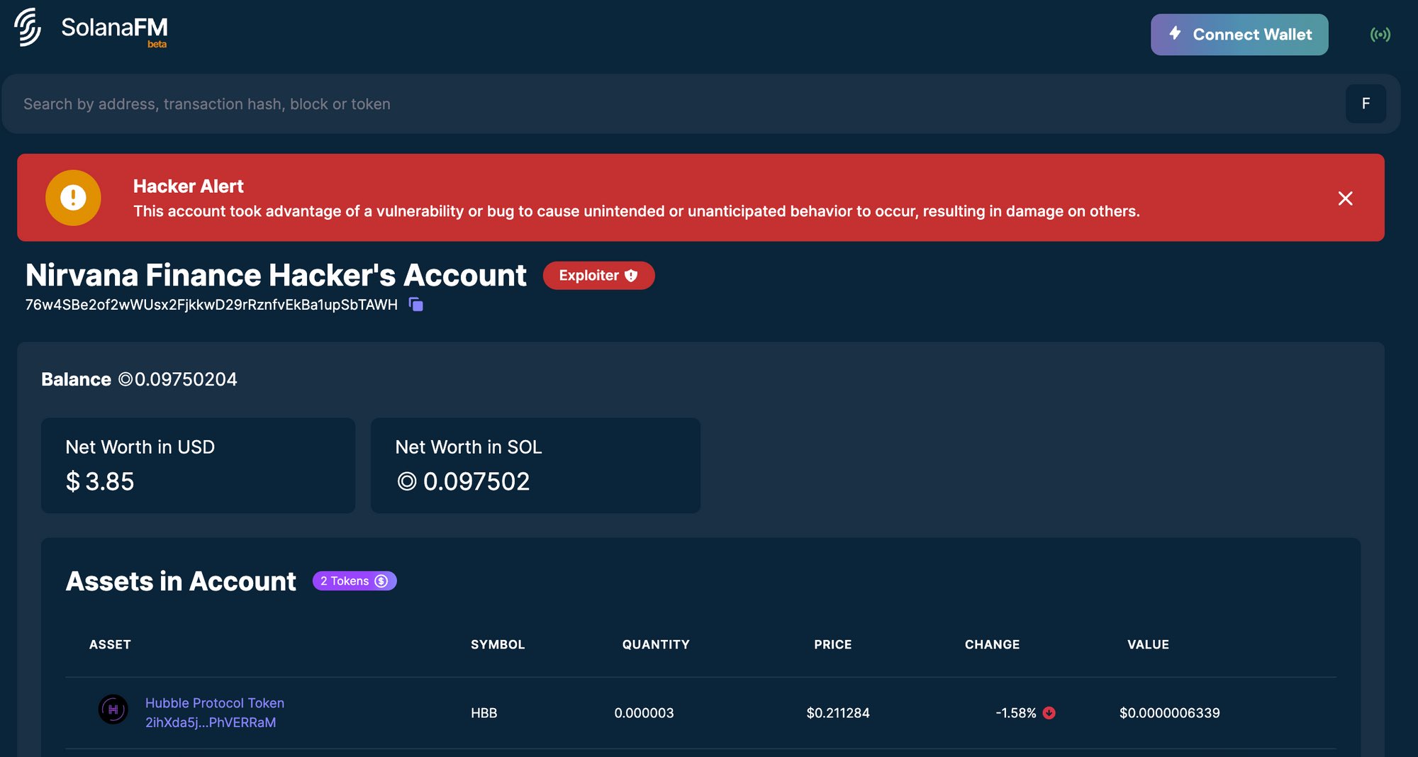 FA2 | SolanaFM on Twitter: "1/ 🚨 On 28 July, adaptive yield protocol @nirvana_fi was exploited ...
