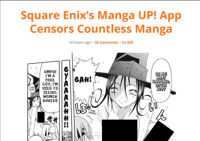 Sankaku Complexって、自分の知る限り、各種漫画の規制に一番 <レイフォース> さんのマンガ ツイコミ 仮