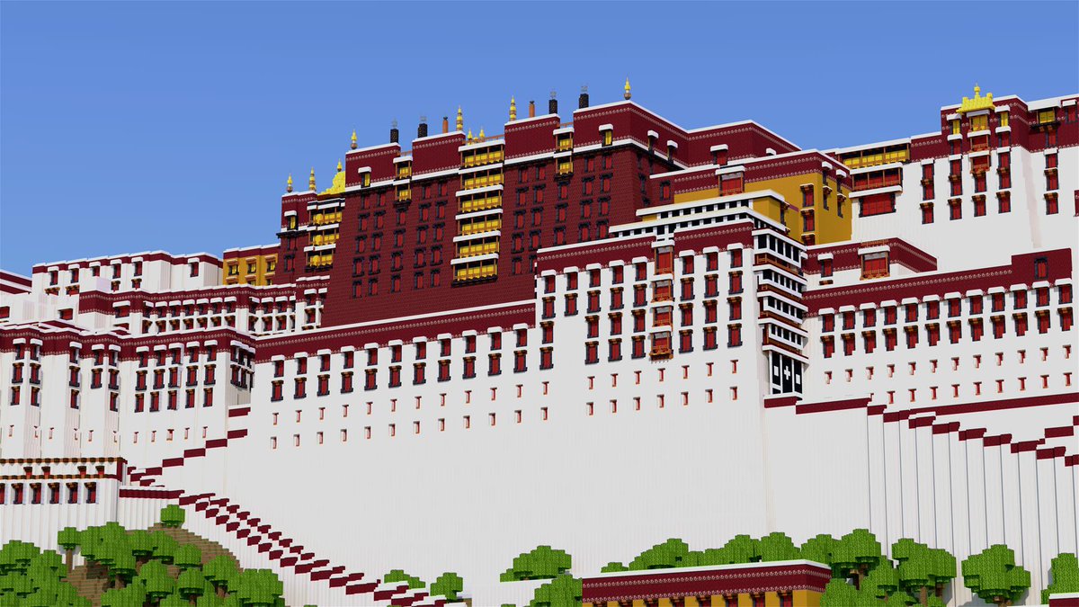 Palacio De Potala Minecraft Tico On X: "Potala Palace Made A Few Month