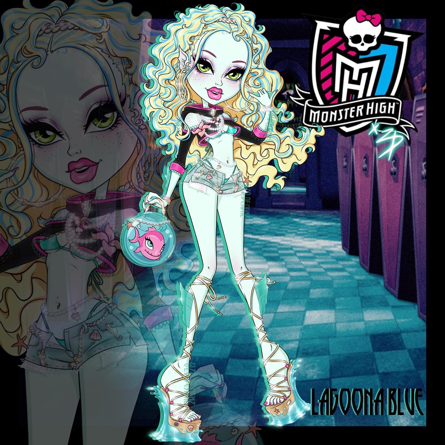 Monster High Wallpaper Lagoona Blue